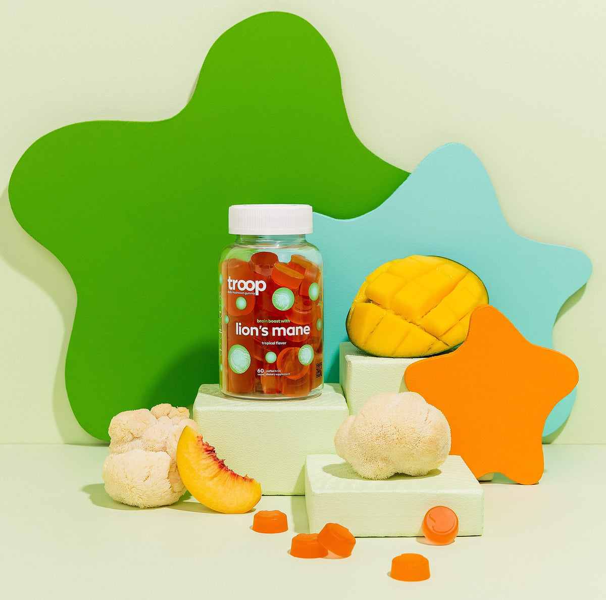 Troop Lion's Mane Peach Mango Gummies – Multiverse